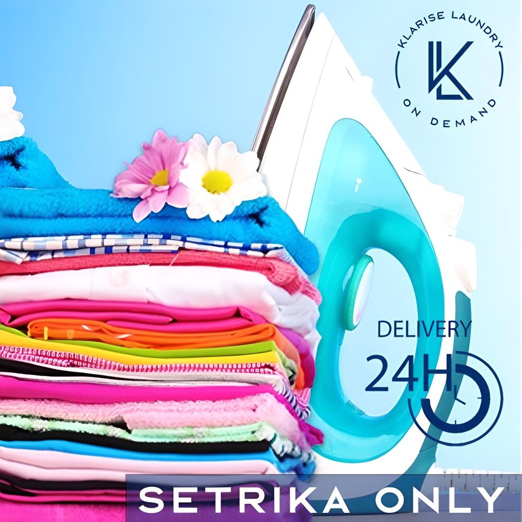 Layanan Setrika Only - Klarise Laundry - Solusi Laundry Linen Premium B2B